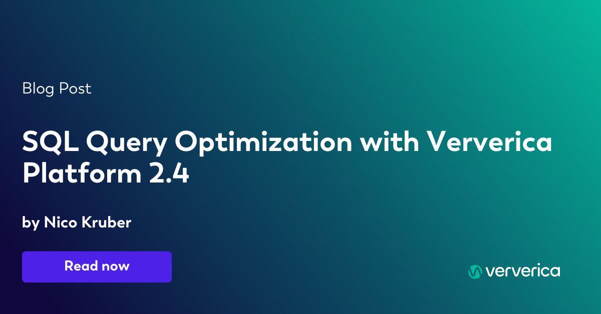 SQL Query Optimization with Ververica Platform 2.4